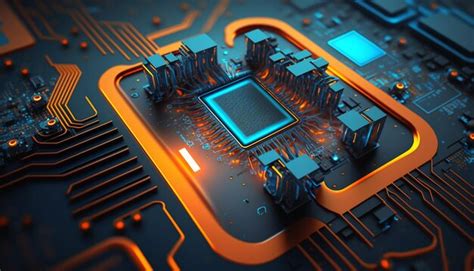 Premium Ai Image Technology With A Captivating Circuit Board Background Featuring Intricate