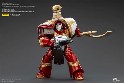 Joytoy Wh40k Thousand Sons Sekhmet Terminator Cabal Sekhmet With Combi Bolter And Achea Force