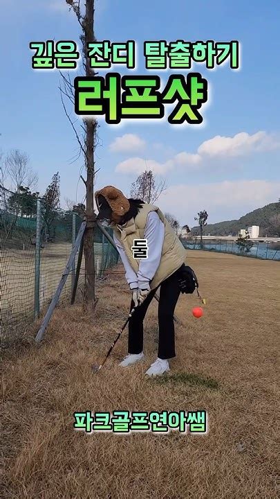파크골프 깊은 잔디 탈출하는 법 러프샷 망치샷 펀치샷 파크골프 파크골프레슨 파크골프연아쌤 Youtube