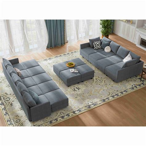 Honbay Oversized Modular Sofa Set Sectional Sofa Couch For Living Room