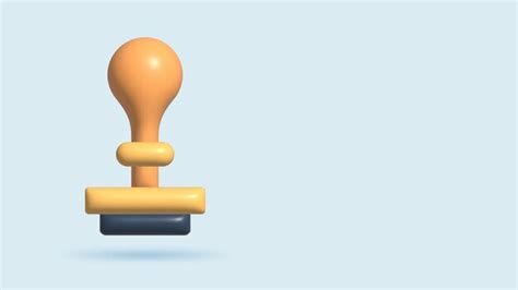 Premium Photo Approval Stamp 3d Icon Illustration