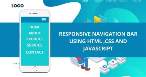 How To Create A Responsive Top Navigation Bar Using HTML CSS And Javascript Web Development