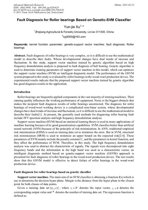 Fault Diagnosis For Rolling Bearing Based On Genetic Svm Classifier