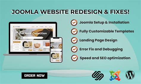 Do Joomla Website Redesign Setup Templates Landing Page Design Error Fix By Lucasschn Fiverr