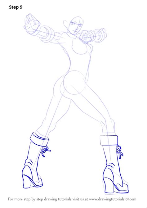 How To Draw Cammy From Street Fighter Street Fighter Step By Step