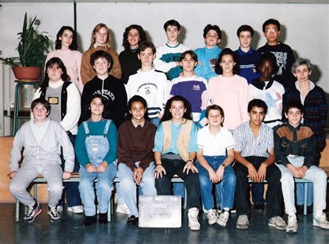 Photo De Classe 4 éme De 1989 Collège Anatole France Copains Davant