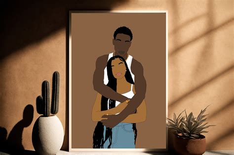 Black Love Art Black Love Wall Art Black Couples Wall Art Black