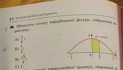 Обчисліть площу зафарбованої фігури зображеної на рисунку Школьные