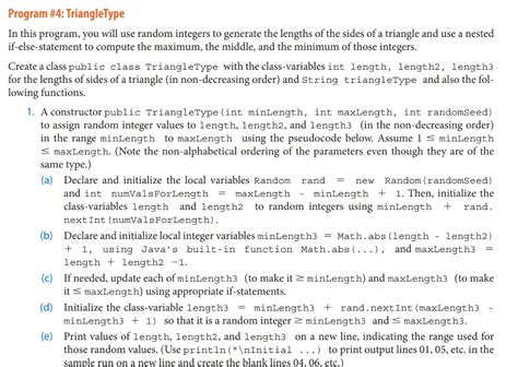Solved Program 4 Triangletype In This Program You Will