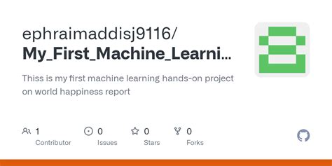My First Machine Learning Project In Python README Md At Main Ephraimaddisj My First