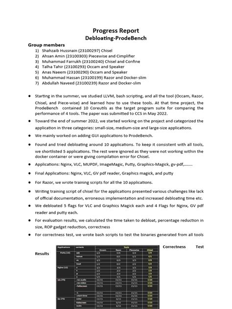 Progress Report Pdf Computer Programming Software Engineering