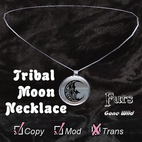 Second Life Marketplace Fgw Necklace Tribal Moon