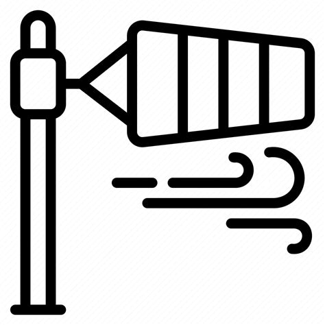 Windsock Wind Sign Direction Windsocks Signaling Icon Download