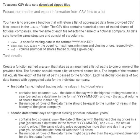solved to access csv data sets download zipped files