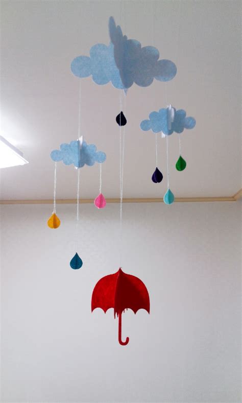 [꿈비] 비오는 날 우산 모빌 네이버 블로그