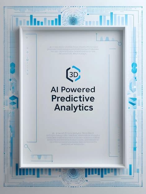 3d Ai Powered Predictive Analytics Frame Concept As A Clean Border