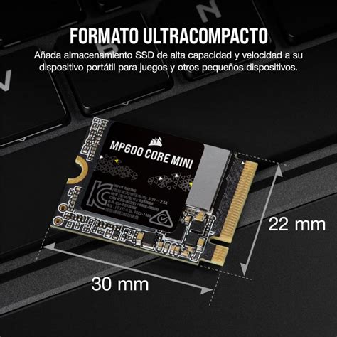 Corsair Force MP600 CORE MINI 2TB SSD NAND 3D TLC M 2 2230 PCI E 4 0 4x