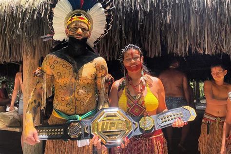 Alex Pereira Brings Ufc Title To Indigenous Reservation In Brazil Mma