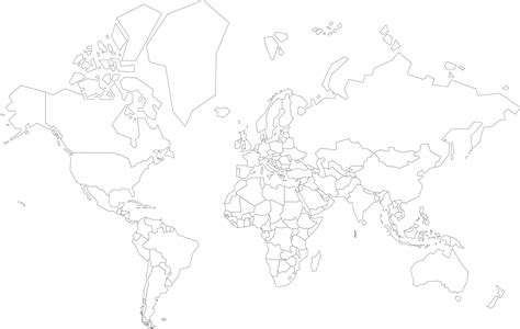 World Map Complete With All Countries 13836234 Png