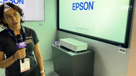Infocomm 2023 Epson Demos Powerlite 810e Extreme Short Throw Projector In Education Application