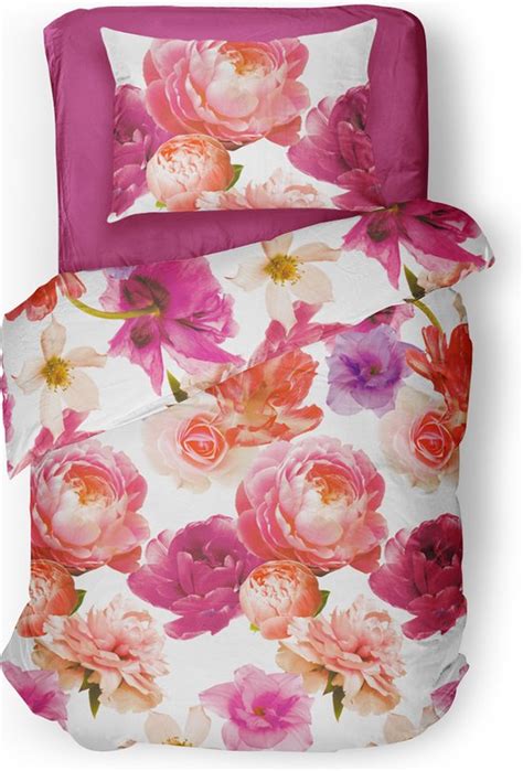 Dekbedovertrek 140x200 220cm Bloem Multi Eenpersoons Bol