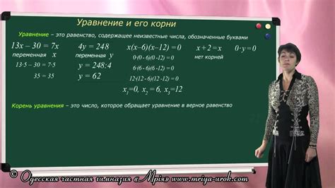 Уравнение и его корни Youtube