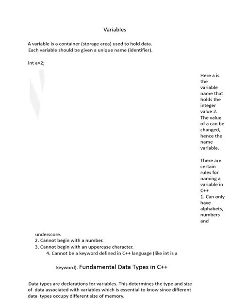 21 Data Types Notes Pdf Integer Computer Science Data Type