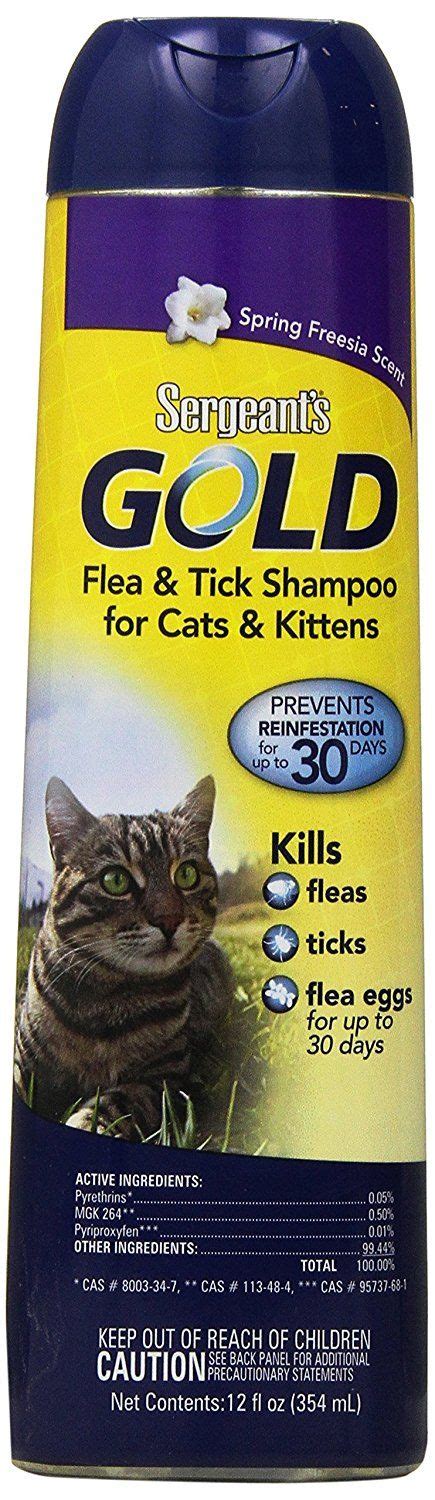 Sergeants Gold Flea And Tick Shampoo For Cats 12 Oz Cat Fleas Flea