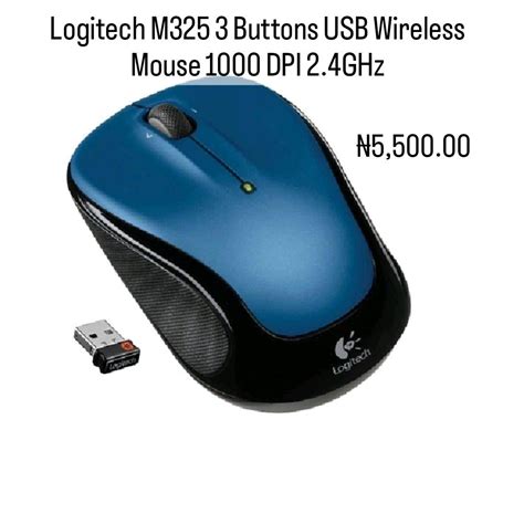 On Linkedin Logitech M325 3 Buttons Usb Wireless Mouse 1000 Dpi 2 4ghz Key…