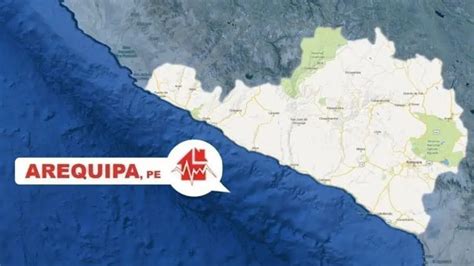 Un sismo de magnitud 4 1 remeció la región Arequipa la mañana de este