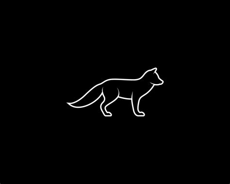 Fox Outline Vector Silhouette 11542507 Vector Art At Vecteezy