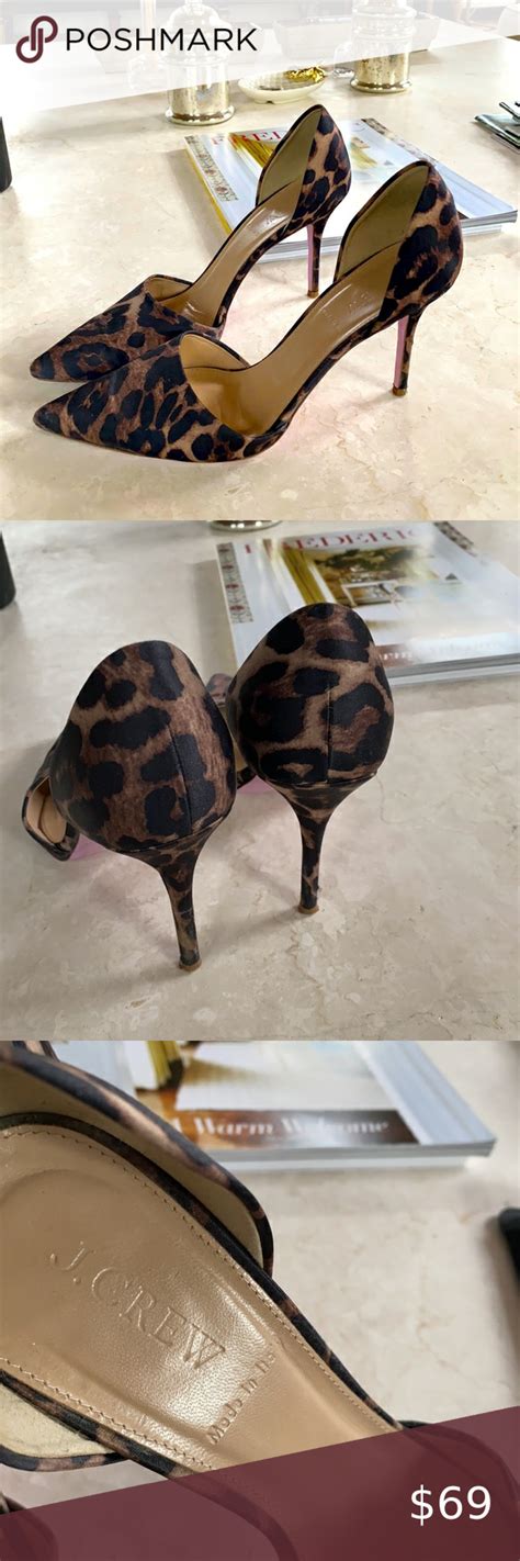 Beautiful And Comfortable Jcrew Made In Italy Leopard Heels Leopard