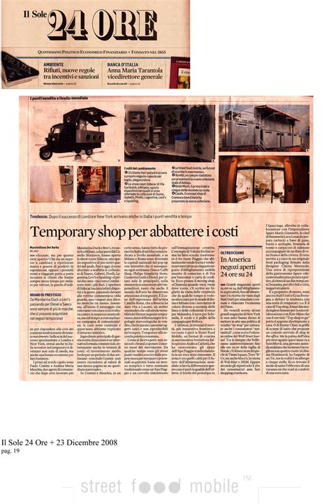 Il Sole 24 Ore Street Food Mobile™