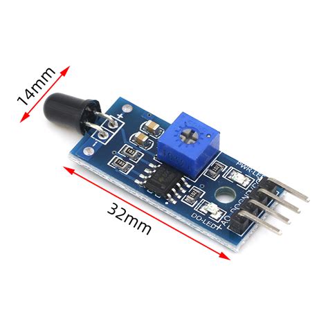 ir flame detection sensor module fire detector infrared receiver module for arduino diy kit