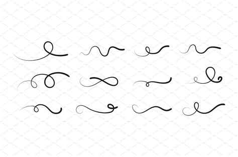 Curved Swooshes Lettering Or Vector Graphics ~ Creative Market