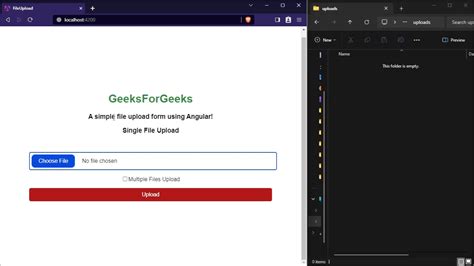 How To Implement A Simple File Upload With Multipart Form In Angular Geeksforgeeks