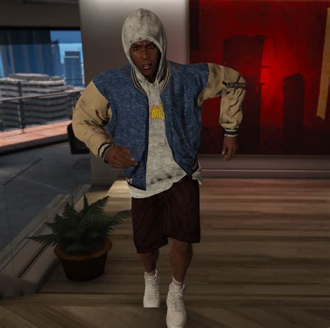 Xxxtentacion Bomber And Shorts For Franklin Gta5