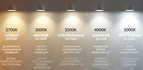 Цветовая температура как выбрать правильно Завод Светотехника