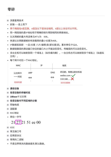 408统考计算机网络23版零碎知识点资源 Csdn下载