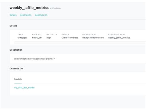 Ct 2200 Model View When Available Display Model Owner In Dbt Docs · Issue 377 · Dbt Labs