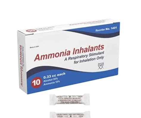 Ammonia Inhalants 10 Pack Ampoules Smelling Salts Want It All