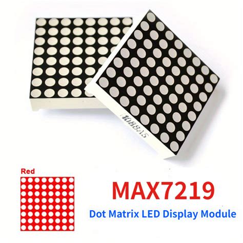 1pc MAX7219 8 8 Dot Matrix LED Display Module 3MM 1088AS Common