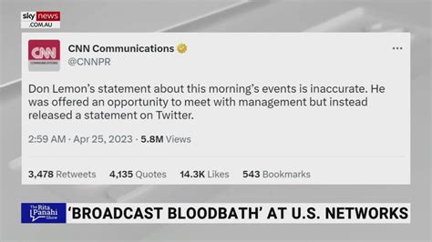 ‘burst Of Fake News Cnn Refutes Don Lemons Claim About Termination