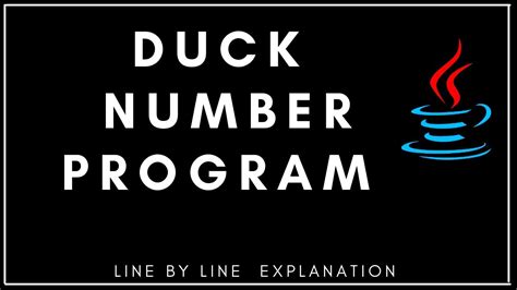 What Is A Duck Number In Java At Harry Francisco Blog