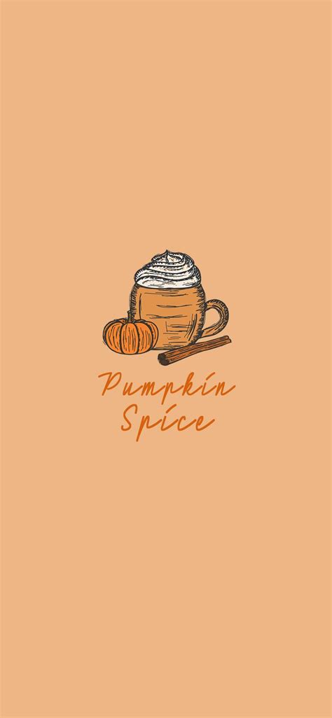 Pumpkin Spice Latte Season Wallpaper Download Autumn And Fall Halloween Inspiration Wallpaper