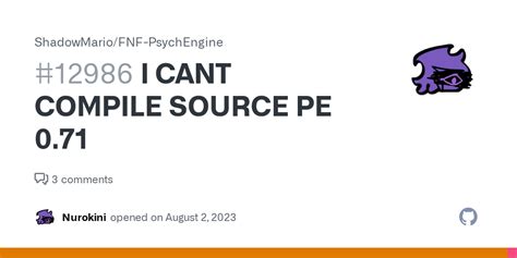 I Cant Compile Source Pe 071 · Issue 12986 · Shadowmariofnf