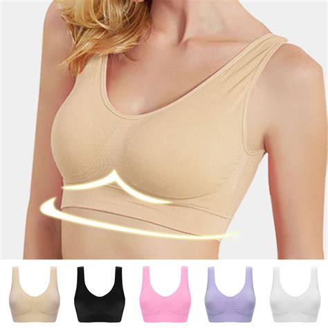 Reheyre Solid Color Seamless Bra For Yogaa Comfortable And Versatile