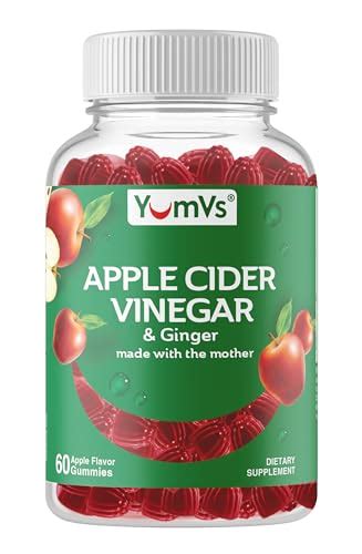 Apple Cider Vinegar Gummies With The Mother Ginger By Yumvs Non Gmo