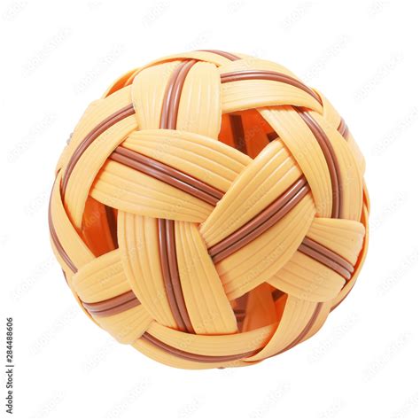 Sepak Takraw Ball Sports Equipmentiisolated On White With Clipping
