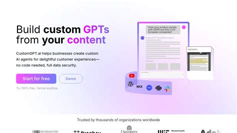CustomGPT.ai - Build custom AI agents from your content